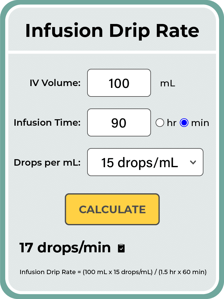 Intro To Infusion IV Calculations Dosage Conversions